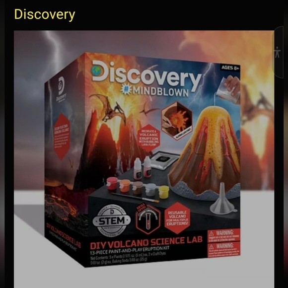 Discovery | Toys | Nib Doityourself Volcano Science Lab 2 Piece Paint ...